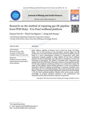 Nghiên cứu giải pháp sửa chữa tuyến ống dẫn khí gaslift từ tàu fpso ...