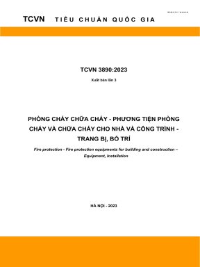TIÊU CHUẨN 3890 TCVN 3890 năm 2023 PHÒNG CHÁY CHỮA CHÁY PHƯƠNG TIỆN ...