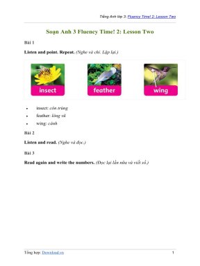 Fluency time 2 lop 3 lesson two chan troi sang tao