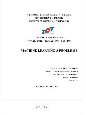 The middle term essay introduction to machine learning machine learning ...