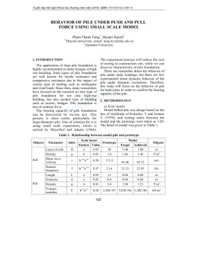 Behavior of pile under push and pull force using small scale model