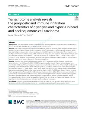 Transcriptome analysis reveals the prognostic and immune infiltration ...