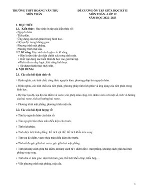 De cuong giua ky 2 toan 12 nam 2022 2023 truong hoang van thu ha noi