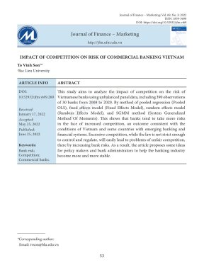 Tác động của cạnh tranh đến rủi ro ngân hàng thương mại việt nam