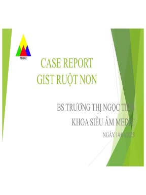 CASE REPORT GIST RUỘT NON