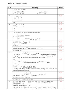 2 hướng dẫn chấm đề thi hkii môn toán khối 11 năm học 2020 2021