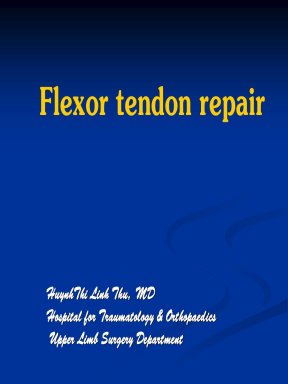 Flexor tendon