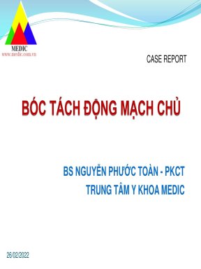 Báo cáo lâm sàng bóc tách động mạch chủ