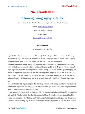 Khoảng Trắng Ngày Xưa Tôi - Nie Thanh Mai.docx