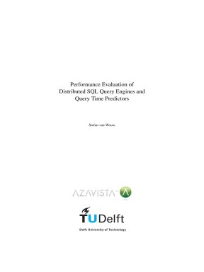 Performance evaluation of distributed sql query engines and query time predictors