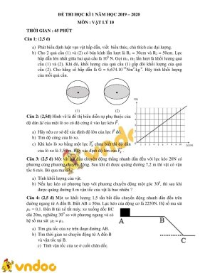 De thi hoc ki 1 lop 10 mon vat ly nam hoc 2019 2020