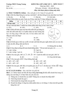 De giua hoc ky 2 toan 7 nam 2022 2023 truong thcs trung vuong ha noi
