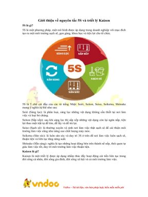 5S la gi kaizen la gi phan biet su khac nhau giua 5s va kaizen