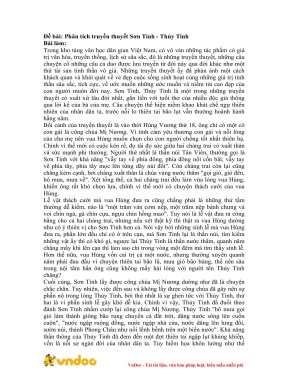 Phan tich truyen thuyet son tinh thuy tinh