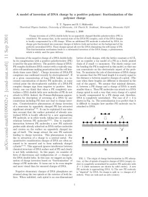 Model of inversion of dna charge by a po