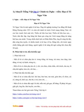 Ly thuyet chinh ta hoa si to ngoc van