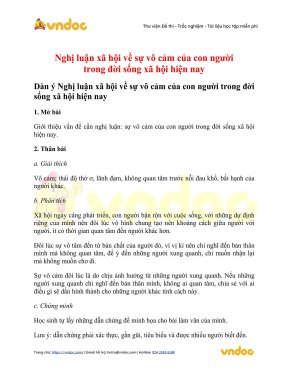 Nghi luan xa hoi ve su vo cam cua con nguoi trong doi song xa hoi hien nay