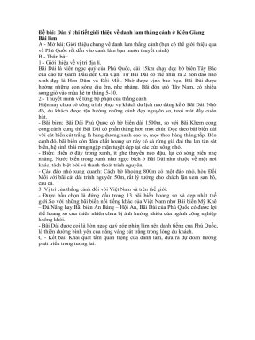 Dan y chi tiet gioi thieu ve danh lam thang canh o kien giang