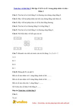 Bai tap ve so 0 va so 1 trong phep nhan va chia phan 2