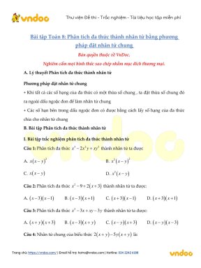 Bai tap phan tich da thuc thanh nhan tu bang phuong phap dat nhan tu ...