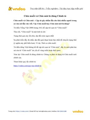 Phan biet chin mui hay chin muoi