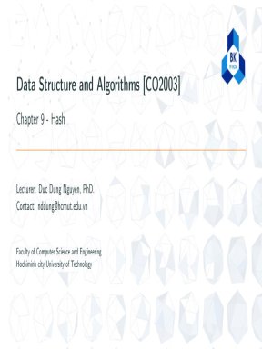 Data structure and algorithms cấu trúc dữ liệu và thuật toán ch09 hash