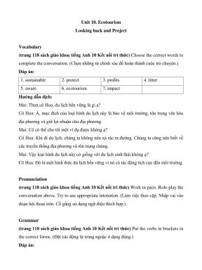 Tieng anh 10 unit 10 project