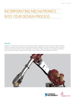 01 incorporating mechatronics into your design process