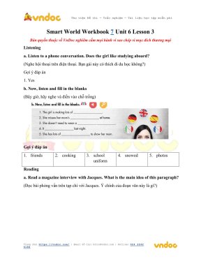 Smart World Workbook 7 Unit 6 Lesson 3