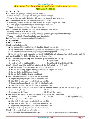 Thuvienhoclieu com de cuong on tap hoa 10 giua hk2 nam 22 23