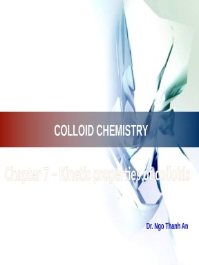Colloid chemistry chapter 7 kinetic properties of colloids