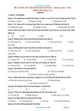 Thuvienhoclieu com de cuong on tap lich su dia li 6 giua hk 1 nam 2022 2023