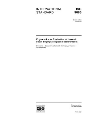 Tiêu chuẩn iso 09886 2004