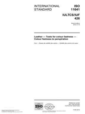 Tiêu chuẩn iso 11641 2012