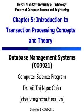 Dbms chapter 5 transaction processing