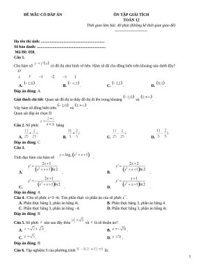 Đề giải tích toán 12 có đáp án (839)
