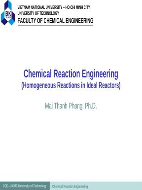 Chapter 5 design for multiple reactions