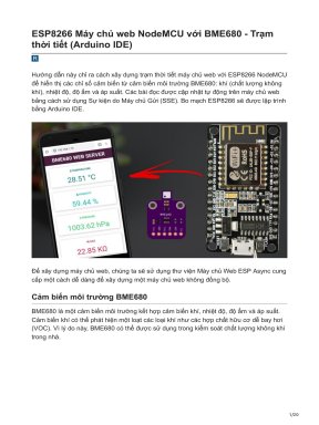 ESP8266 Máy chủ web NodeMCU với BME680 Trạm thời tiết (Arduino IDE)
