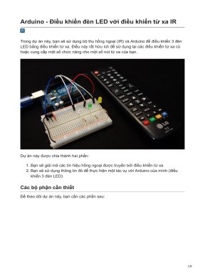 Arduino Điều khiển đèn LED với điều khiển từ xa IR
