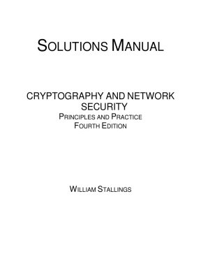Cryptography and network security solutions manual william stallings ...