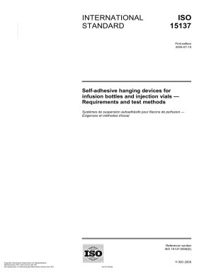 Tiêu chuẩn iso 15137 2005