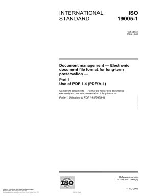 Tiêu chuẩn iso 19005 1 2005