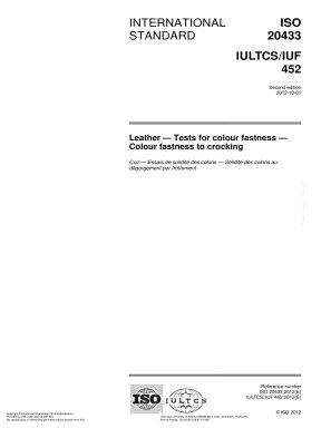 Tiêu chuẩn iso 20433 2012