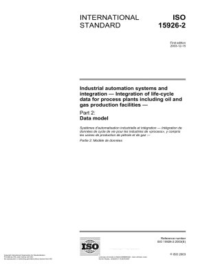 Tiêu chuẩn iso 15926 2 2003