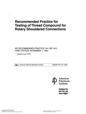 Api rp 7a1 1992 (1999) scan (american petroleum institute)