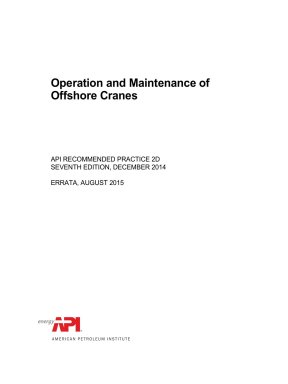 Api rp 2d 2014 (2015) (american petroleum institute)