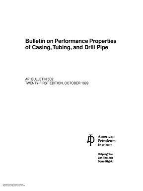 Api Bull 5C2-1999 (American Petroleum Institute).Pdf