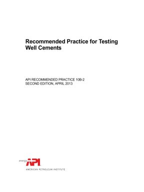 Api rp 10b 2 2013 (american petroleum institute)