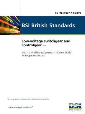 Bsi bs en 60947 7 1 2009