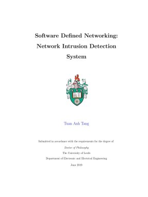 Software Defined Networking: Network Intrusion Detection System